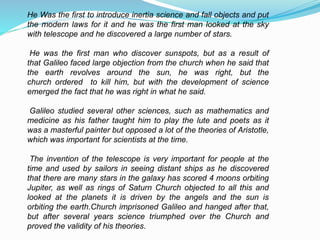 Galileo galilei | PPTX
