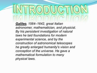 Galileo galilei | PPTX