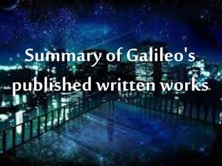 Galileo galilei | PPTX