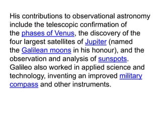 Galileo galilei | PPTX