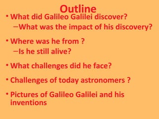 Galileo galilei by Emma | PPT