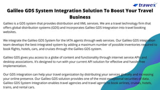 Galileo GDS System Integration | PDF