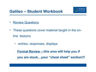 Galileo Introduction1 OP 09 | PPT