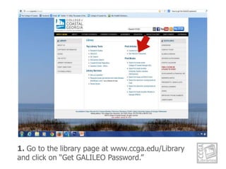 Get the GALILEO Password | PPT