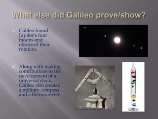 Galileo project | PPTX | Physics | Science