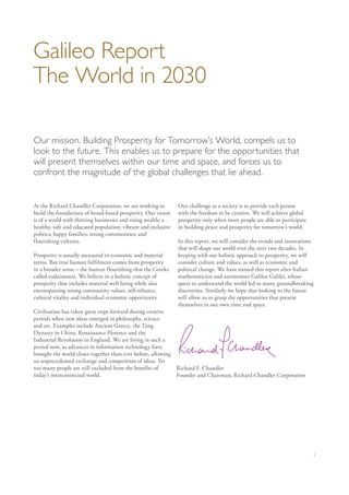 Galileo report 2030 richard chandler report | PDF