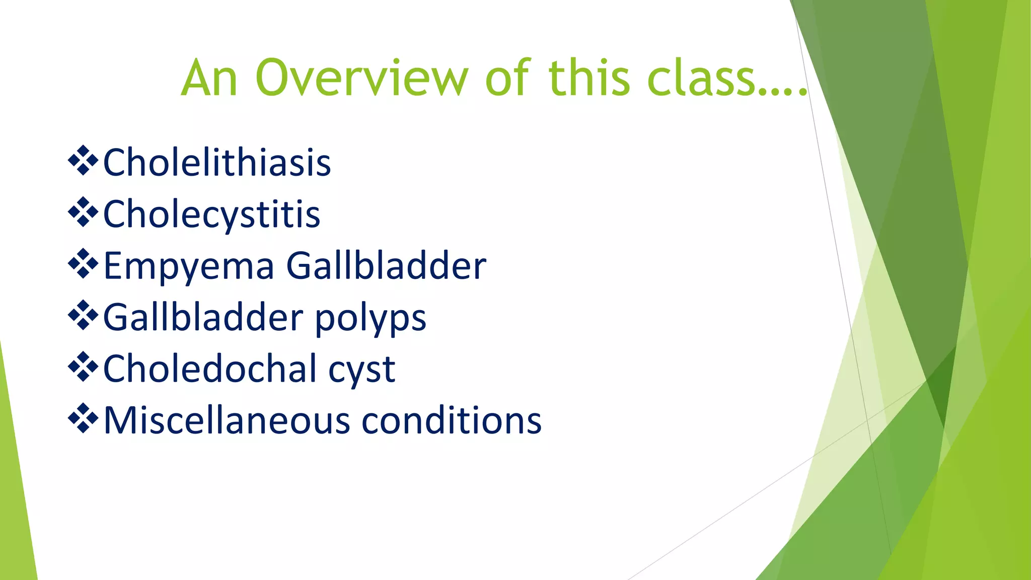 Gallbladder benign conditions | PPTX