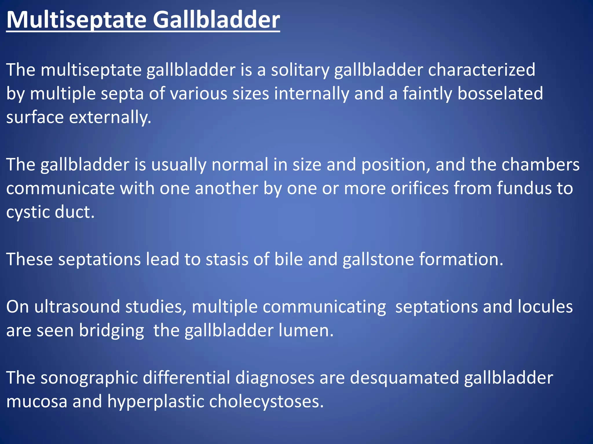 Gall bladder & biliary tract anomalies and variants | PPTX