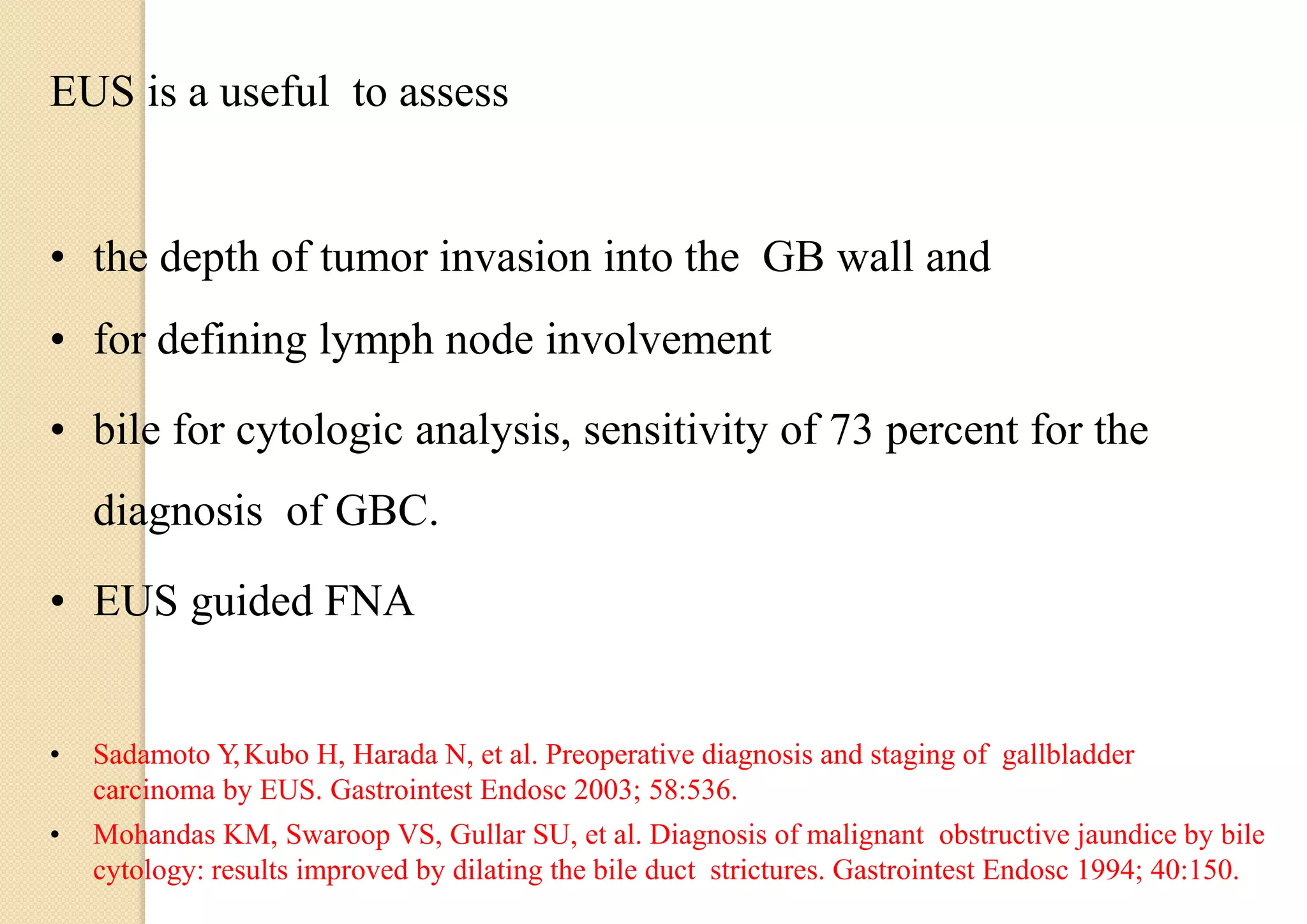 Gall bladder cancer management | PPTX