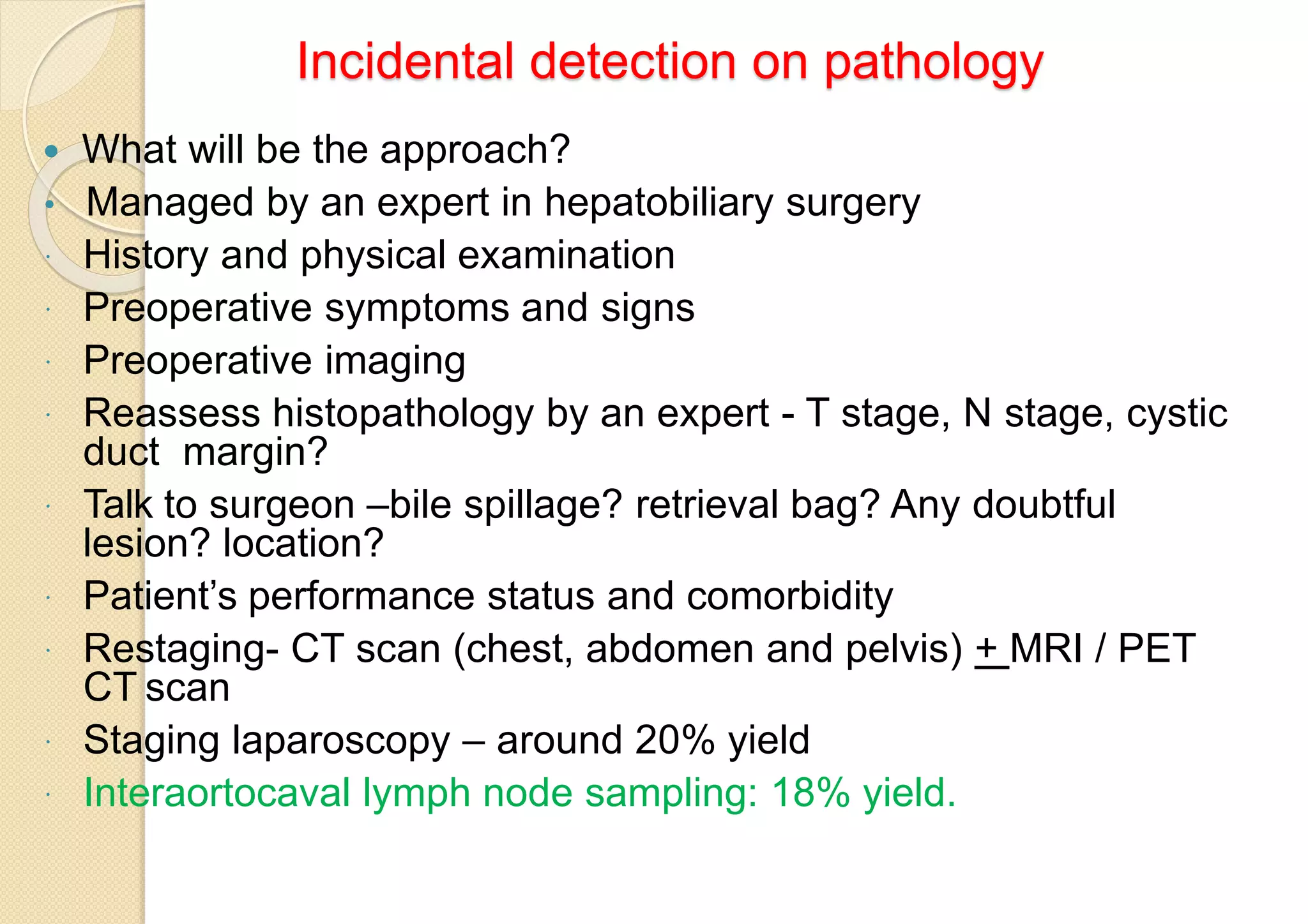 Gall bladder cancer management | PPTX
