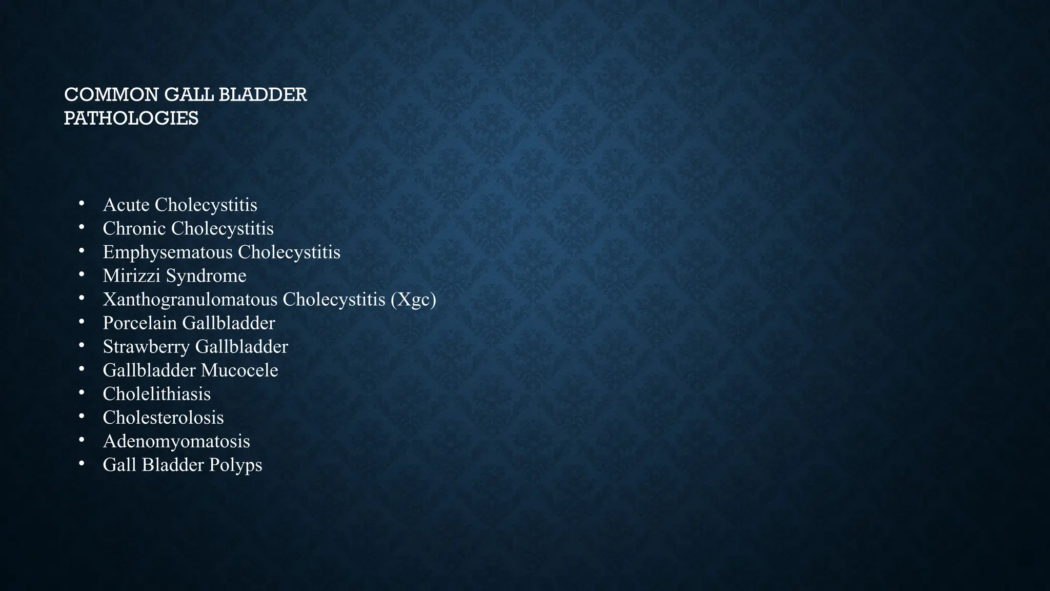 imaging works n gall bladder pathologies | PPTX