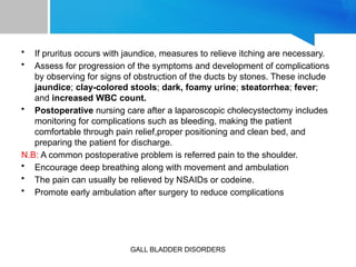 GALL BLADDER DISORDERS: Cholelithiasis and cholecystitis.pptx