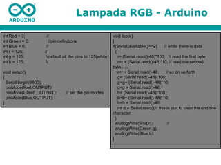 Roberto Gallea: Workshop Arduino, giorno #2 Arduino + Processing | PPT
