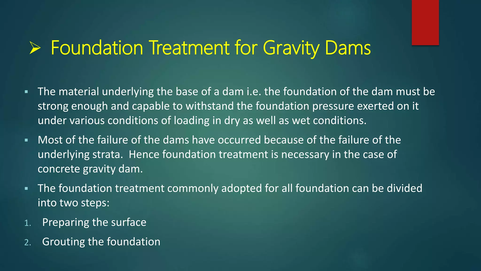 Gallery in Concrete Gravity Dam | PPTX