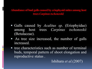 Gall forming insects, mites and their management | PPTX