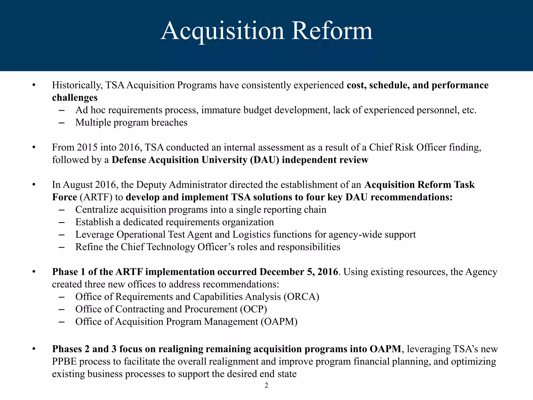 Acquisition Update | PPTX