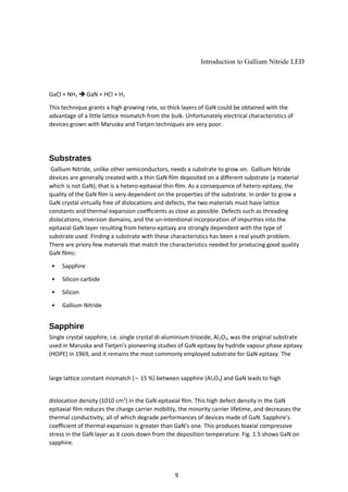 Gallium nitride ga n led crystal growing techniques report | DOC ...
