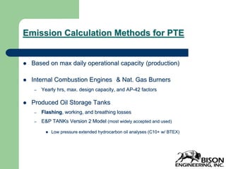 Regulating Oil and Gas Production Emissions | PPT
