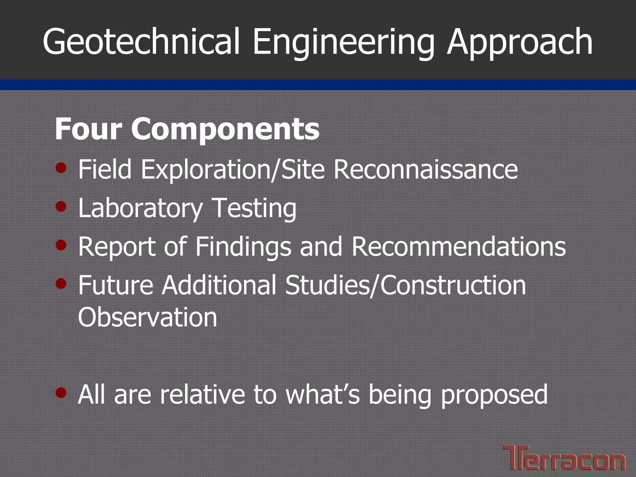 General Geotechnical Presentation | PPT