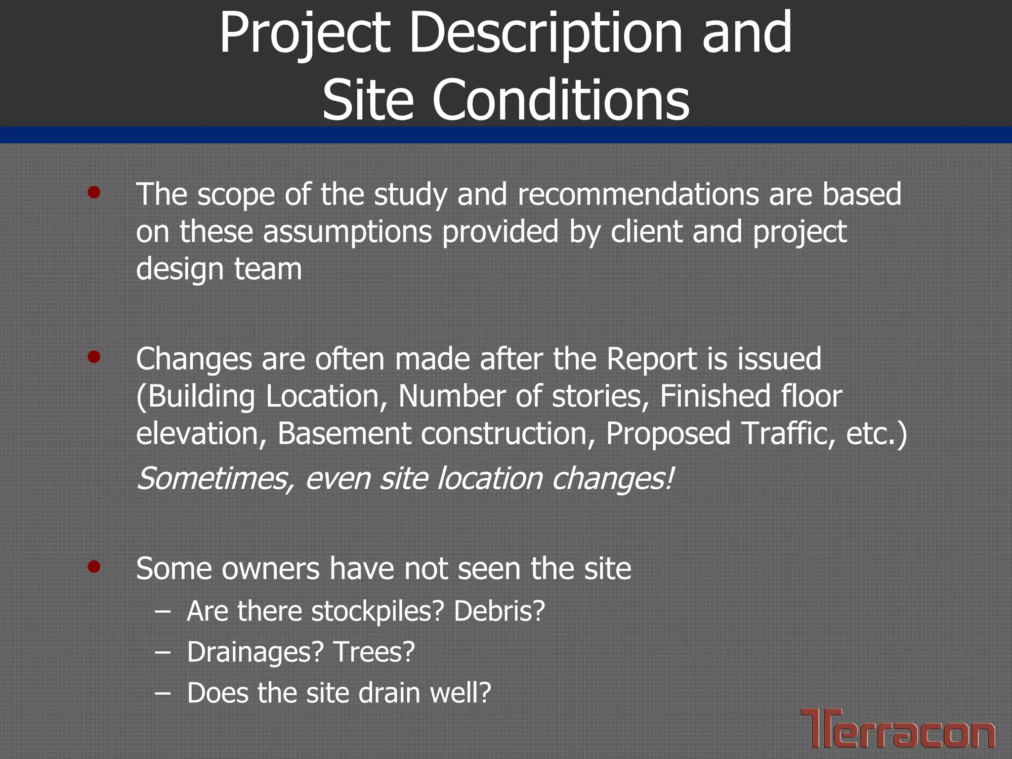 General Geotechnical Presentation | PPT
