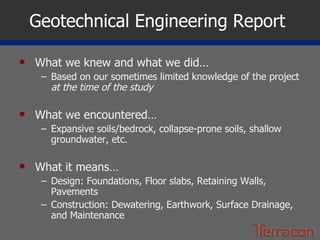 General Geotechnical Presentation | PPT