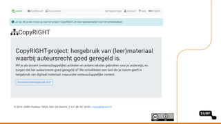 Snel auteursrecht checken in de digitale leeromgeving - Maarten Seegers ...