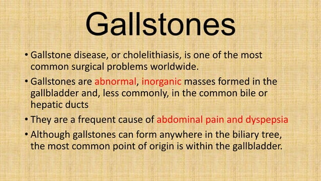 Gall stone disease | PPTX | Digestive Disorders | Diseases and Conditions