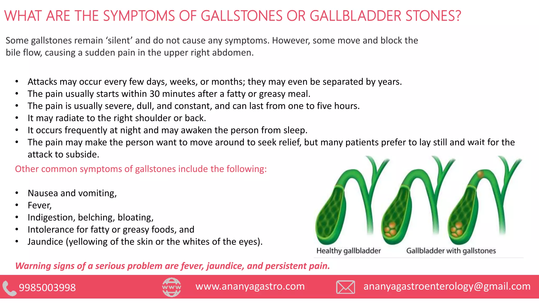 Gallbladder Stone / Gallstones causes, symptoms and treatment by Ananya ...