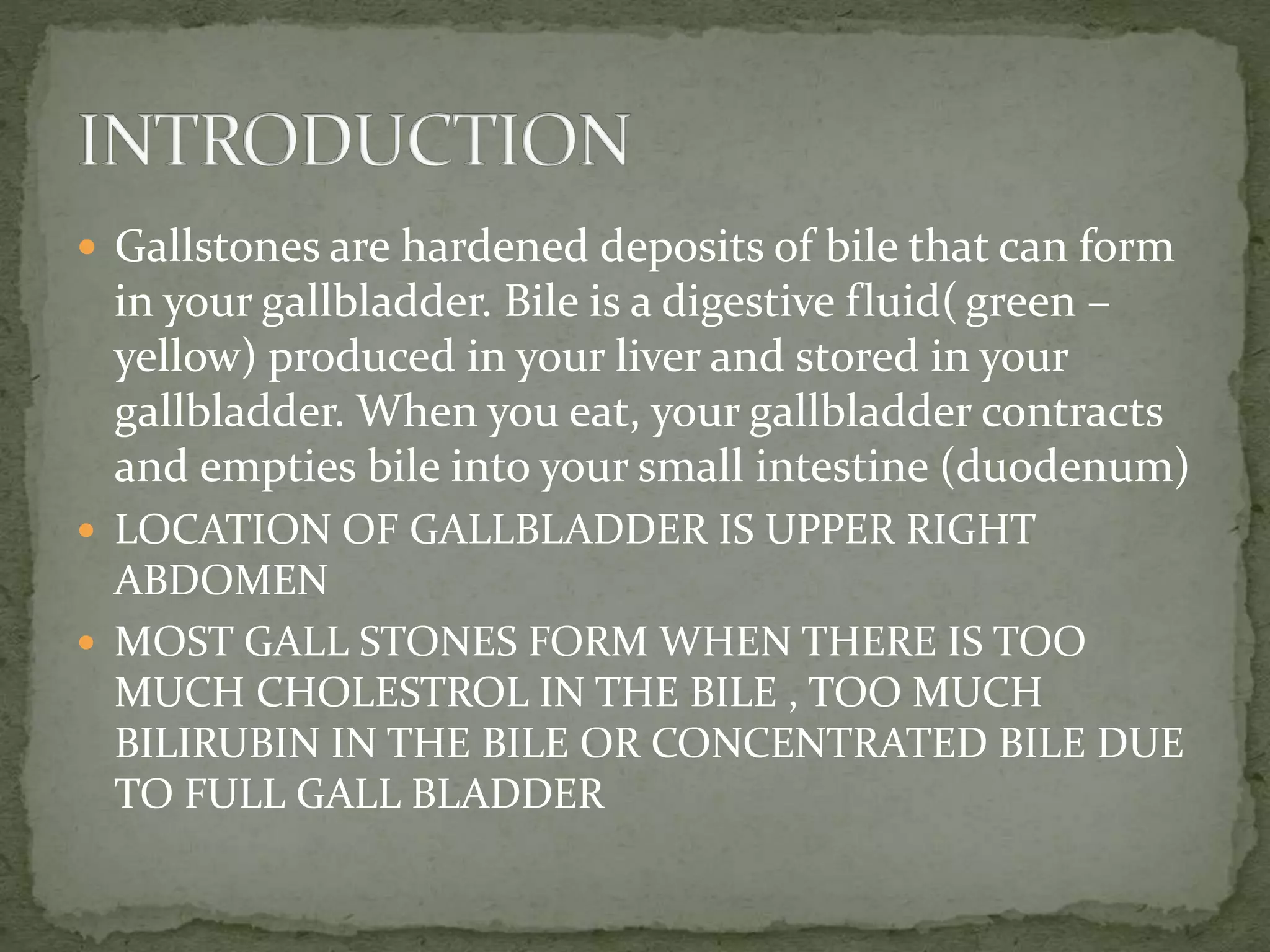 Gall stones | PPT