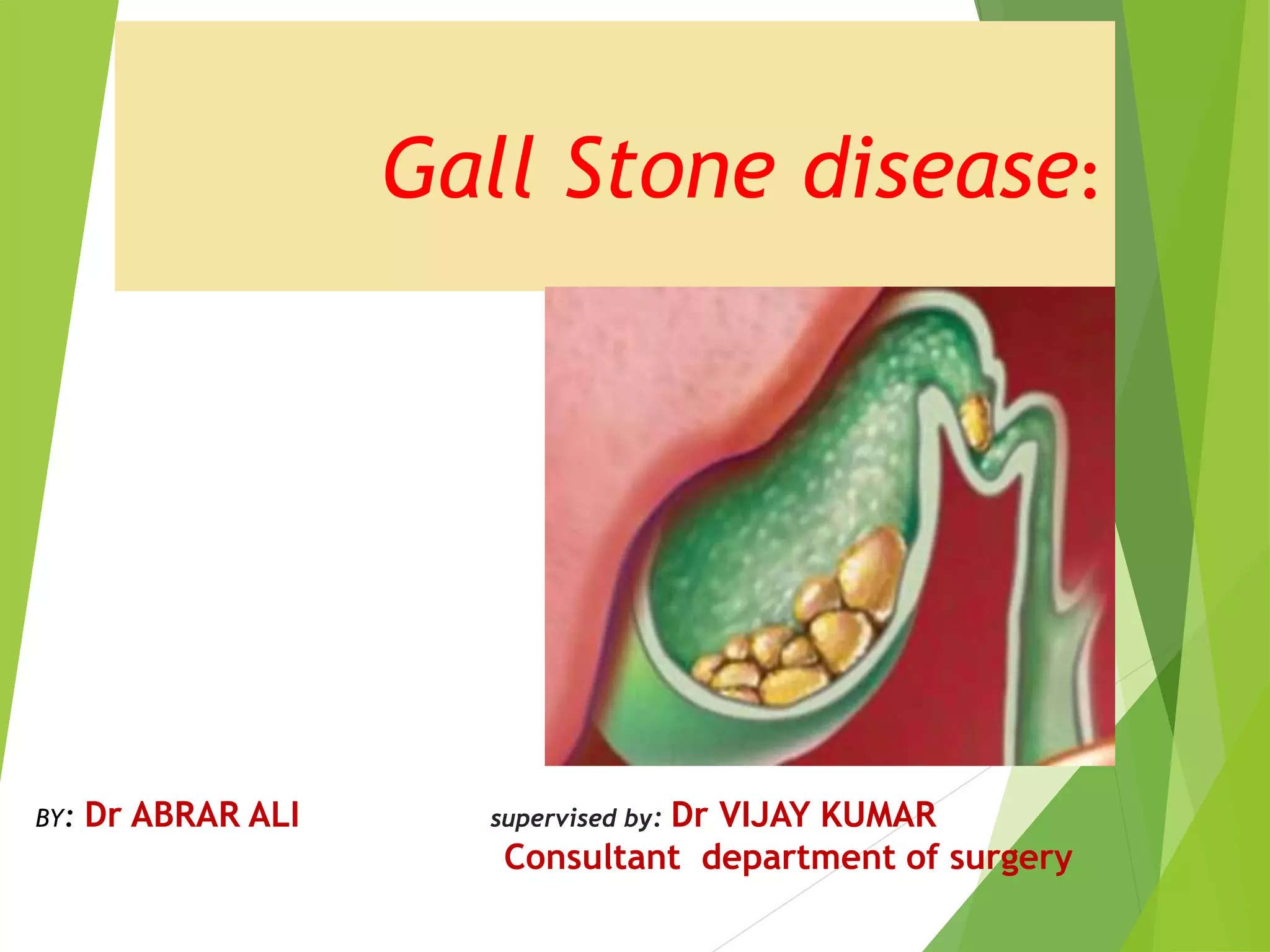 Gall stones disease | PPT