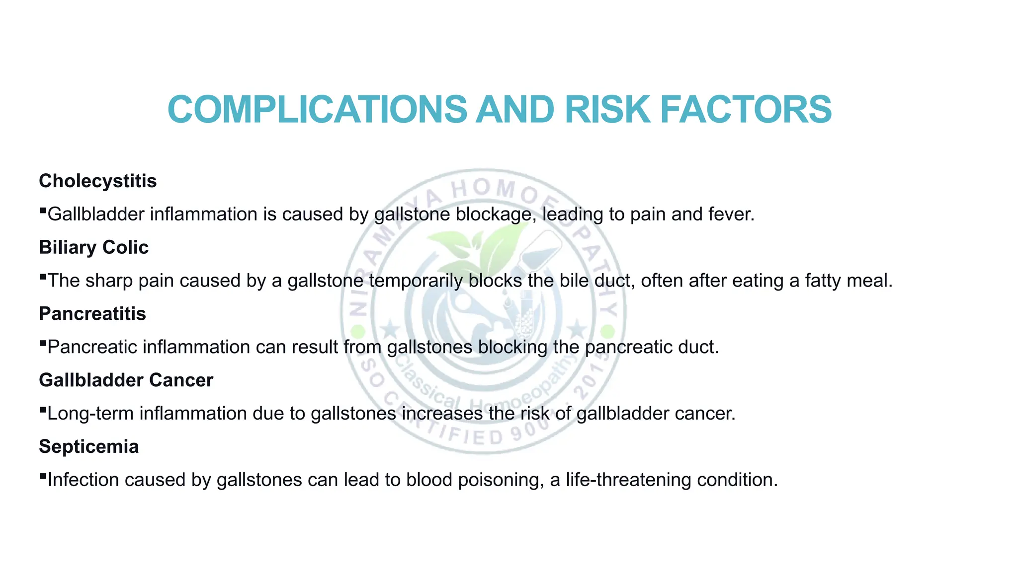 Gallstones: Causes, Symptoms, and Homeopathic Treatment" | PPTX