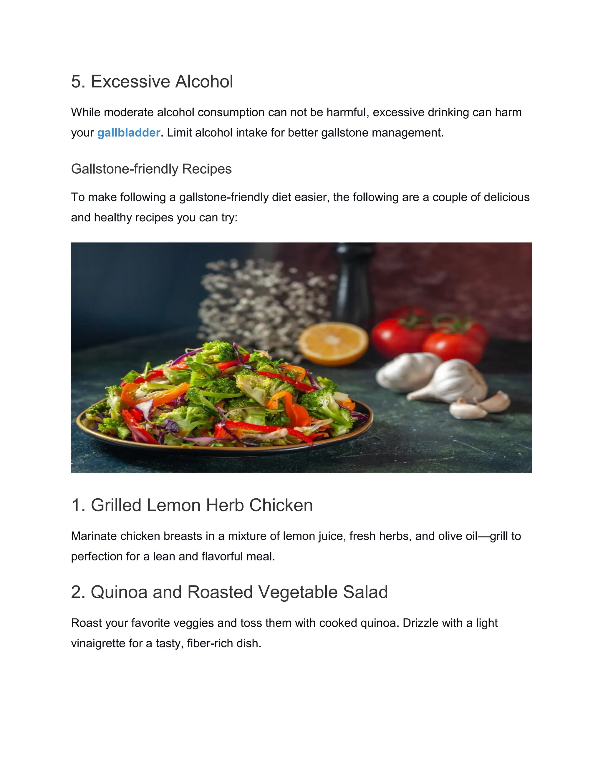 Gall Stones Diet Foods To Eat And Avoid | PDF