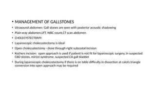 Gallstones medicine seminar model notes.pptx