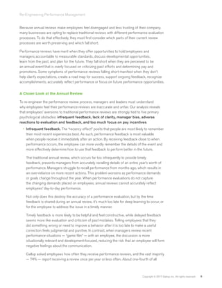 Gallup's Notes on Reinventing Performance Management | PDF