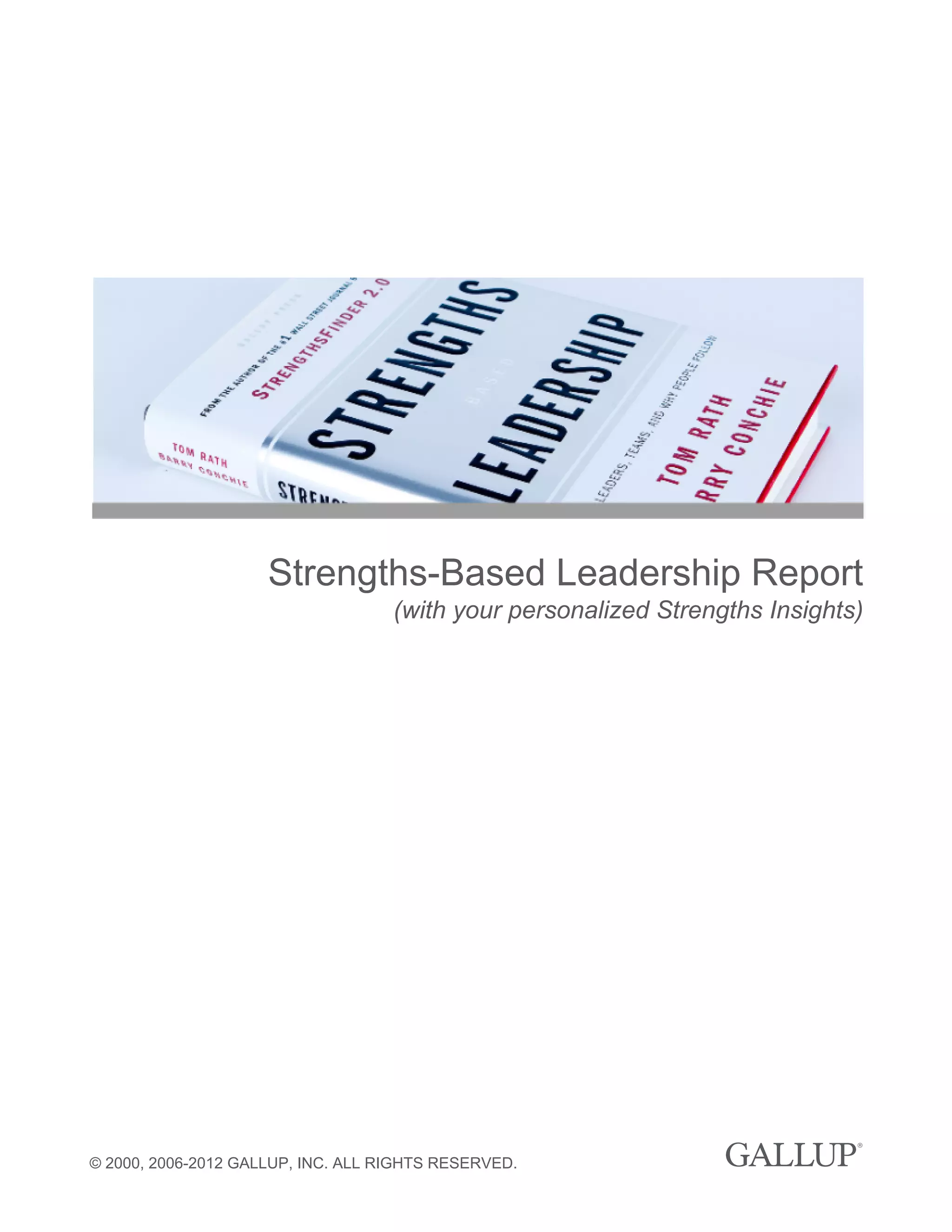 Stengths Based Leadership Report | PDF