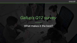 Gallup Q12. | PDF