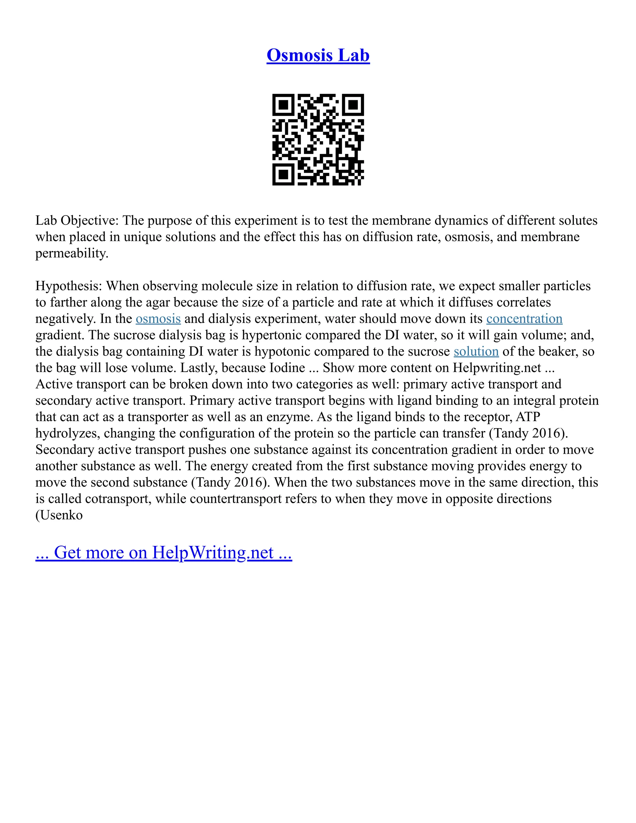 Gallus Egg Lab Report | PDF