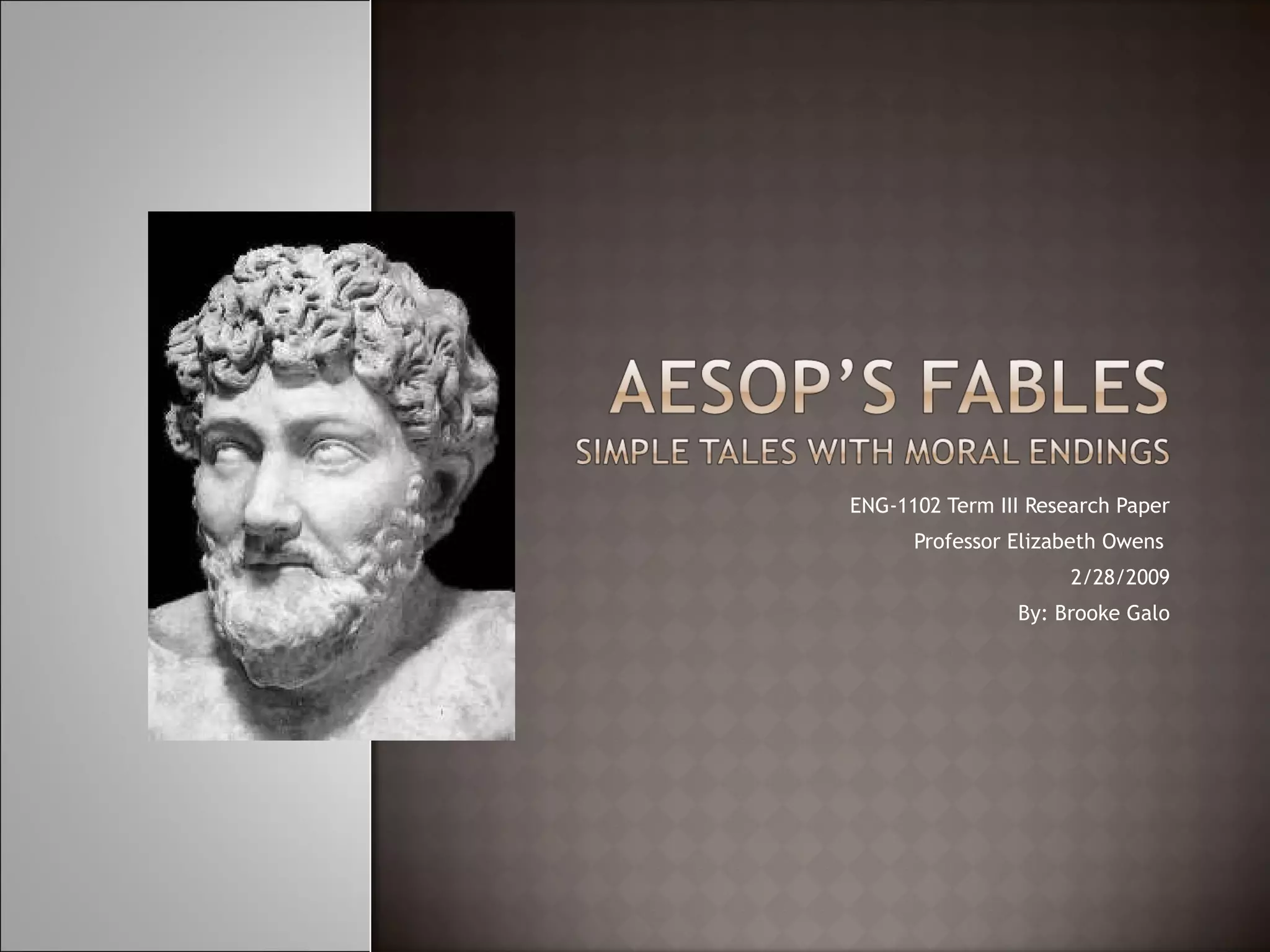 Aesop's Fables Still Teach Timeless Morals Today | PPT