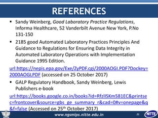 Good Automated Laboratory Practices | PPTX
