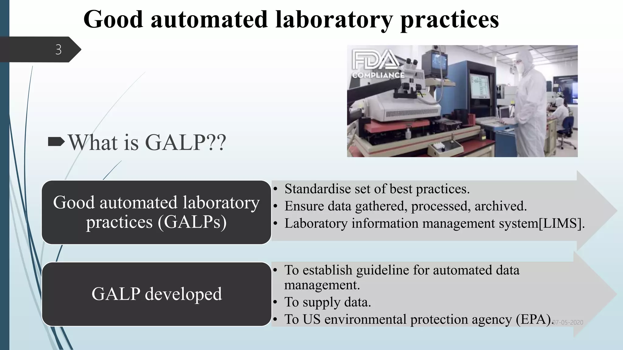 GOOD AUTOMATED LABORATORY PRACTICE | PPTX
