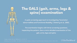 GALS Examination PowerPoint (OnTheWard.com) | PDF