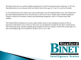 Galton & binet | PPTX