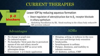 recent advances in pharmacotherapy of Glaucoma | PPTX