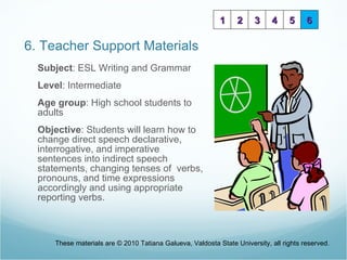 Reported Speech Slam Dunk Digital Lesson | PPT | Educational Assessment ...