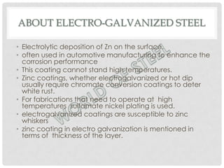 Galvanizing Methods | PPTX