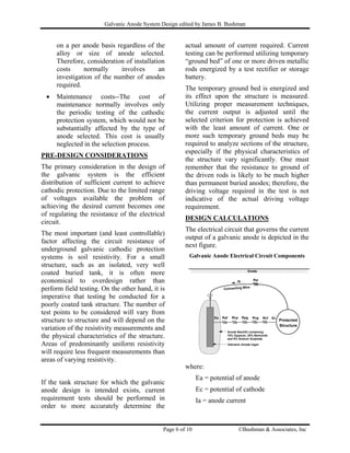 Galvanic anodes system design | PDF