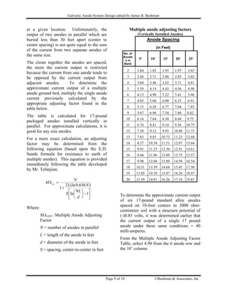 Galvanic anodes system design | PDF