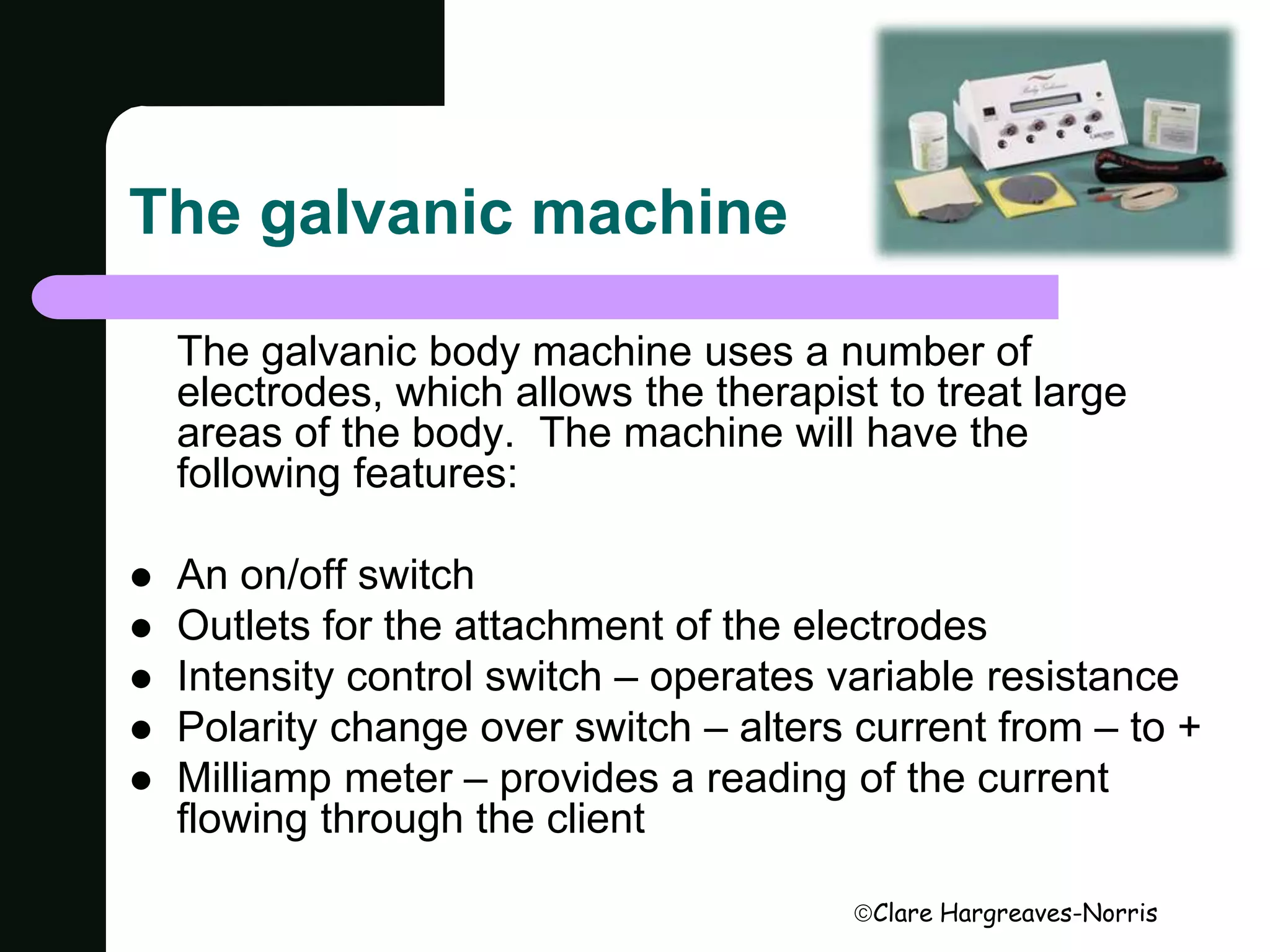Galvanic body treatment powerpoint | PPTX