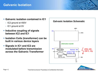 Galvanic isolation & Triad Semiconductor Mixed-Signal ASIC Solutions | PPT