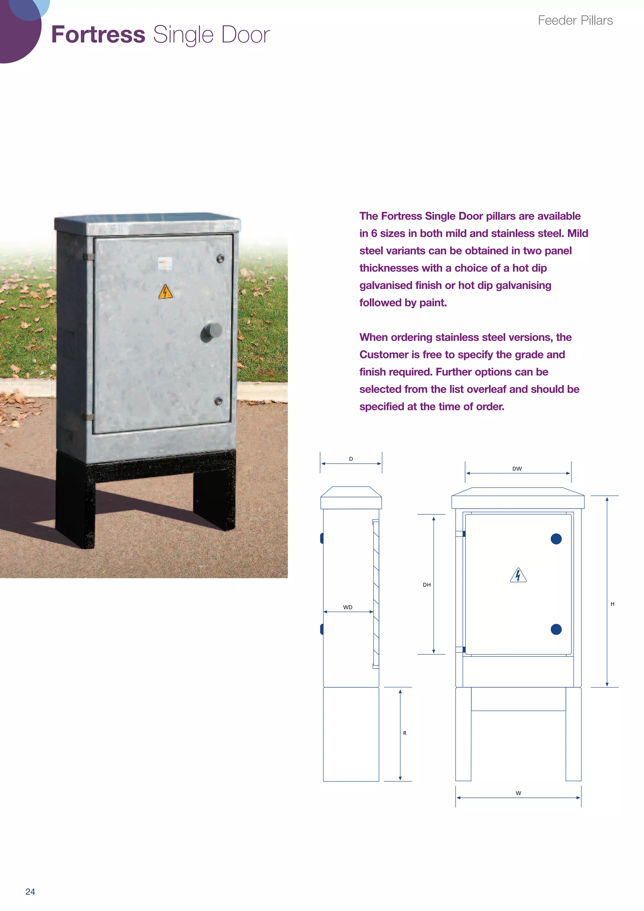 Galvanised Feeder Pillar - Lucy Fortress 05HDG3 | PDF
